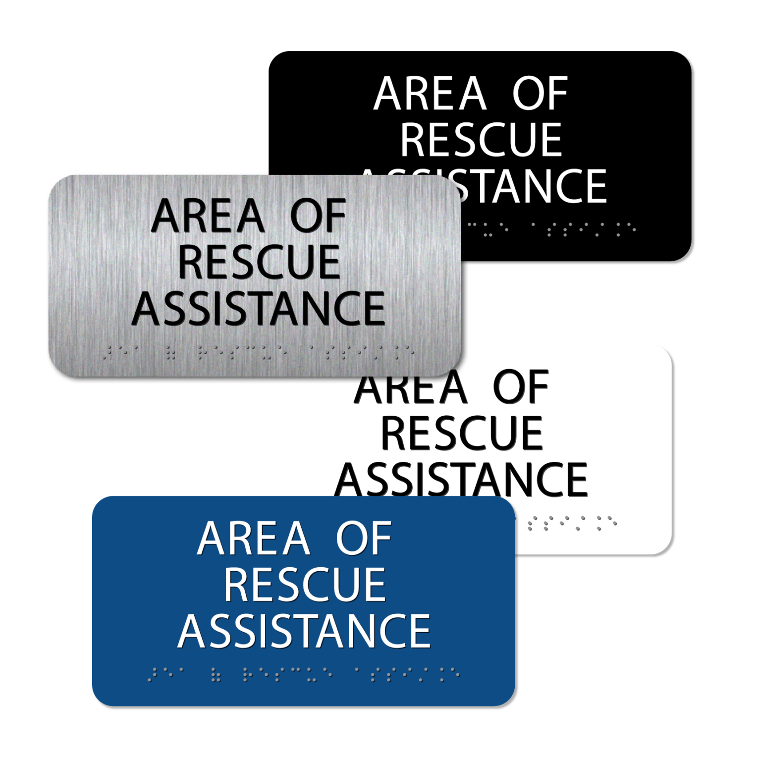 Area Of Rescue Assistance Sign With Braille Alpha Dog ADA Signs area-of-rescue-assistance-sign-with-braille-alpha-dog-ada-signs