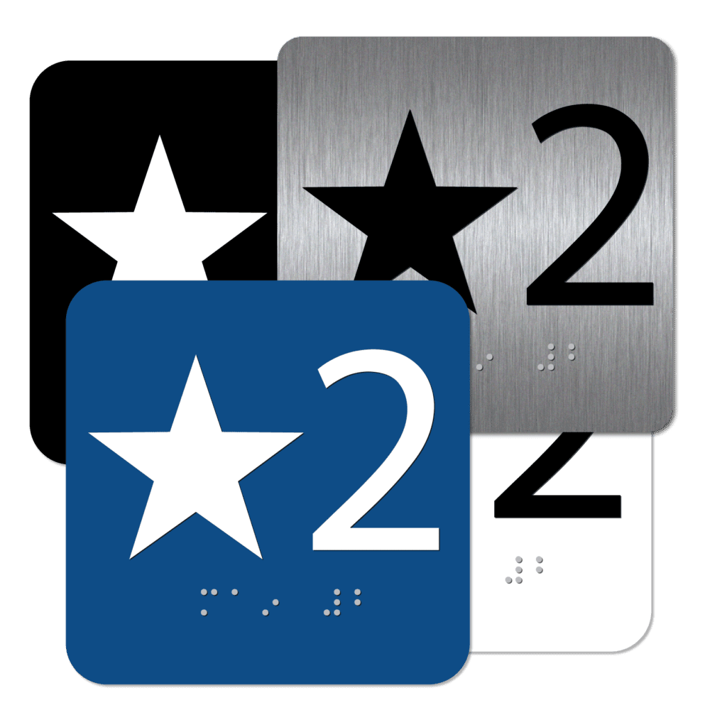 Custom Elevator Floor Number Sign | Alpha Dog ADA Signs