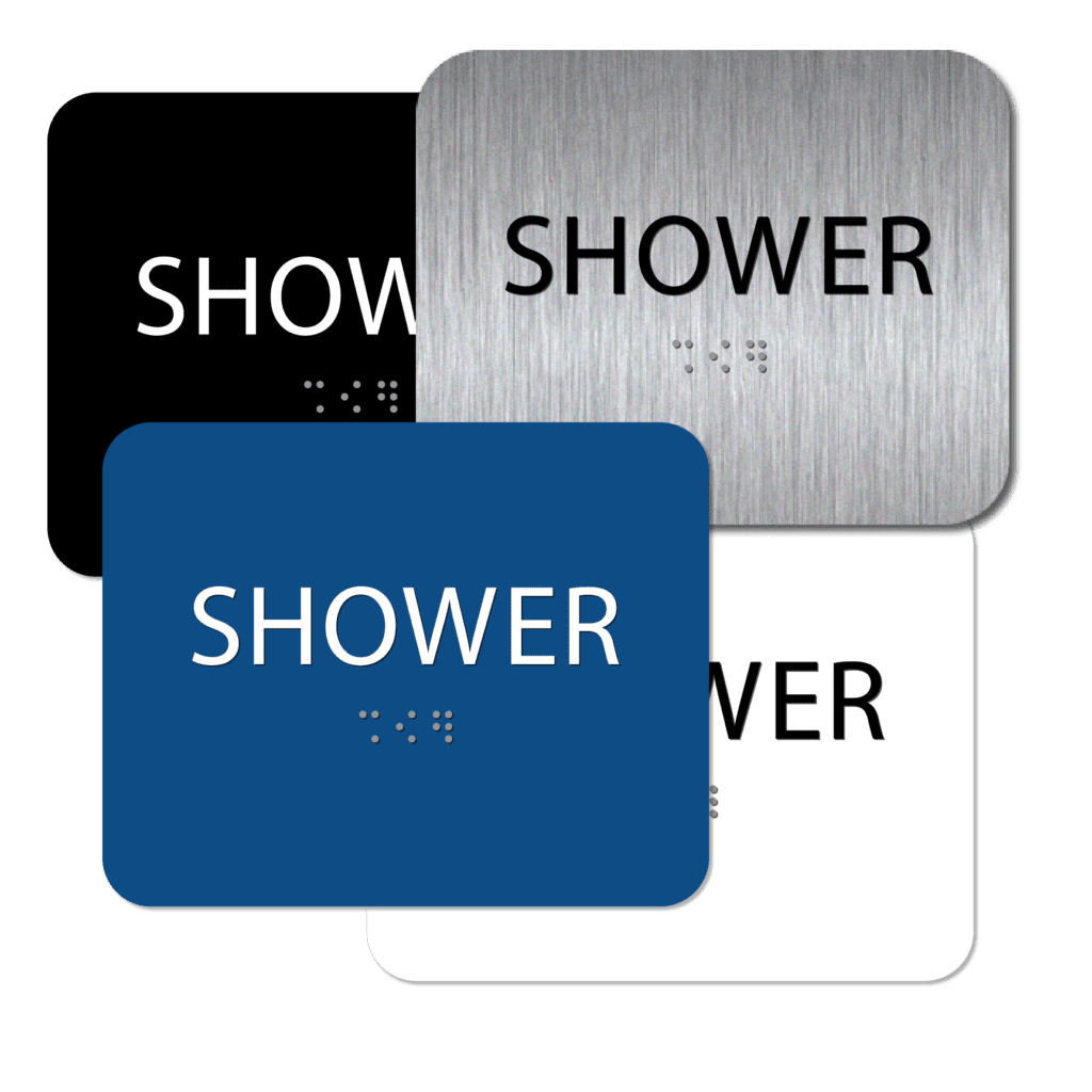 Braille Shower Sign | Alpha Dog ADA Signs
