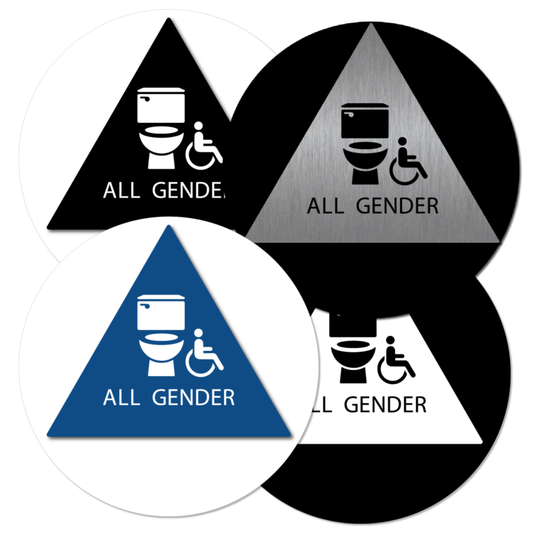 All Gender Bathroom Signs for Business | Alpha Dog ADA Signs