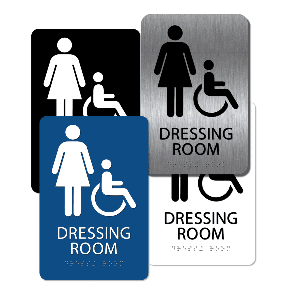 Women’s Dressing Room Sign, Handicap | Alpha Dog ADA Signs