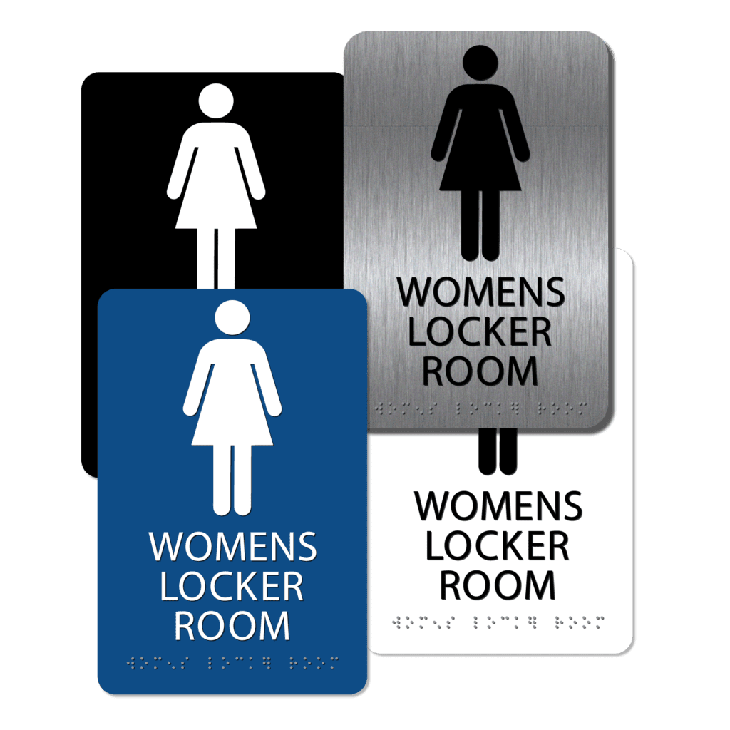 Women’s Locker Room Sign with Braille | Alpha Dog ADA Signs