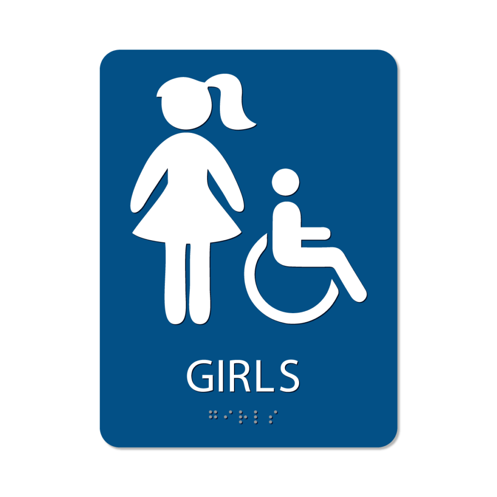 Girls Bathroom Signs for Business | Alpha Dog ADA Signs