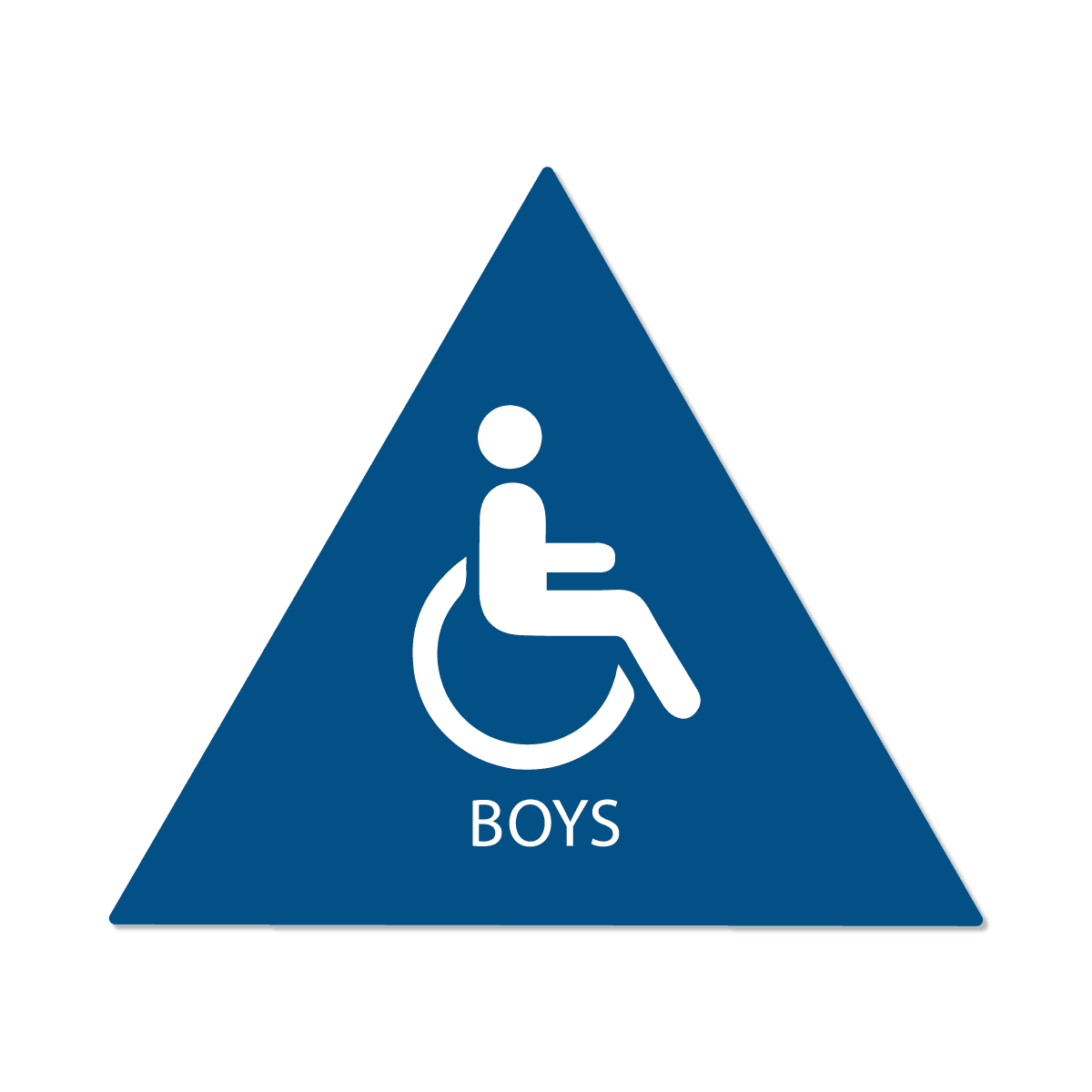 Boys Bathroom Sign Blue