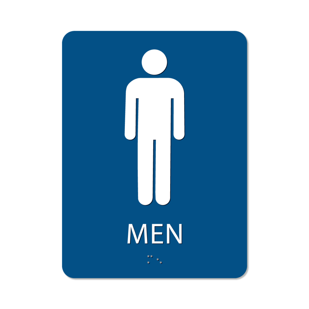 Men’s Bathroom Sign for Business | Alpha Dog ADA Signs