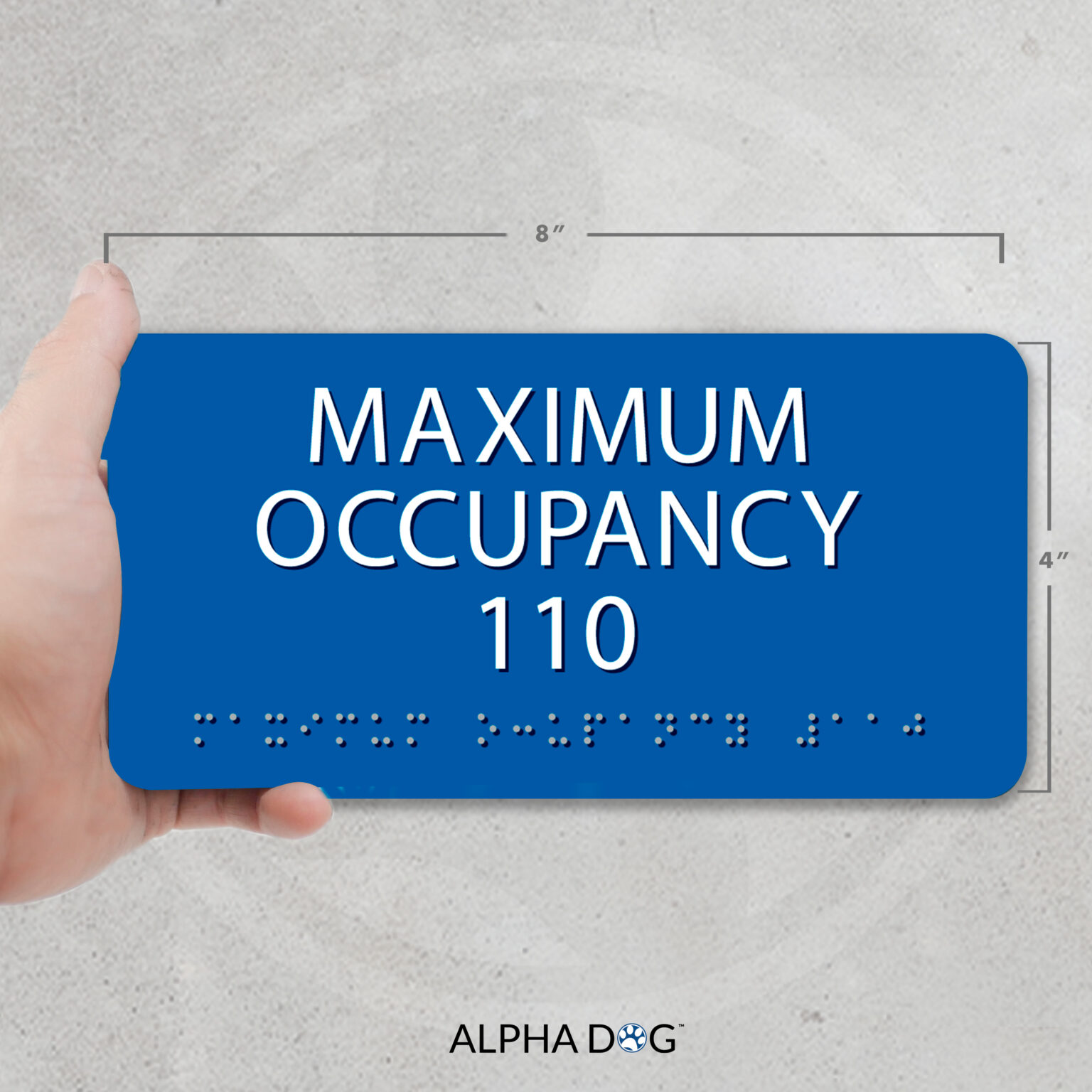 Custom Maximum Occupancy Sign | Alpha Dog ADA Signs