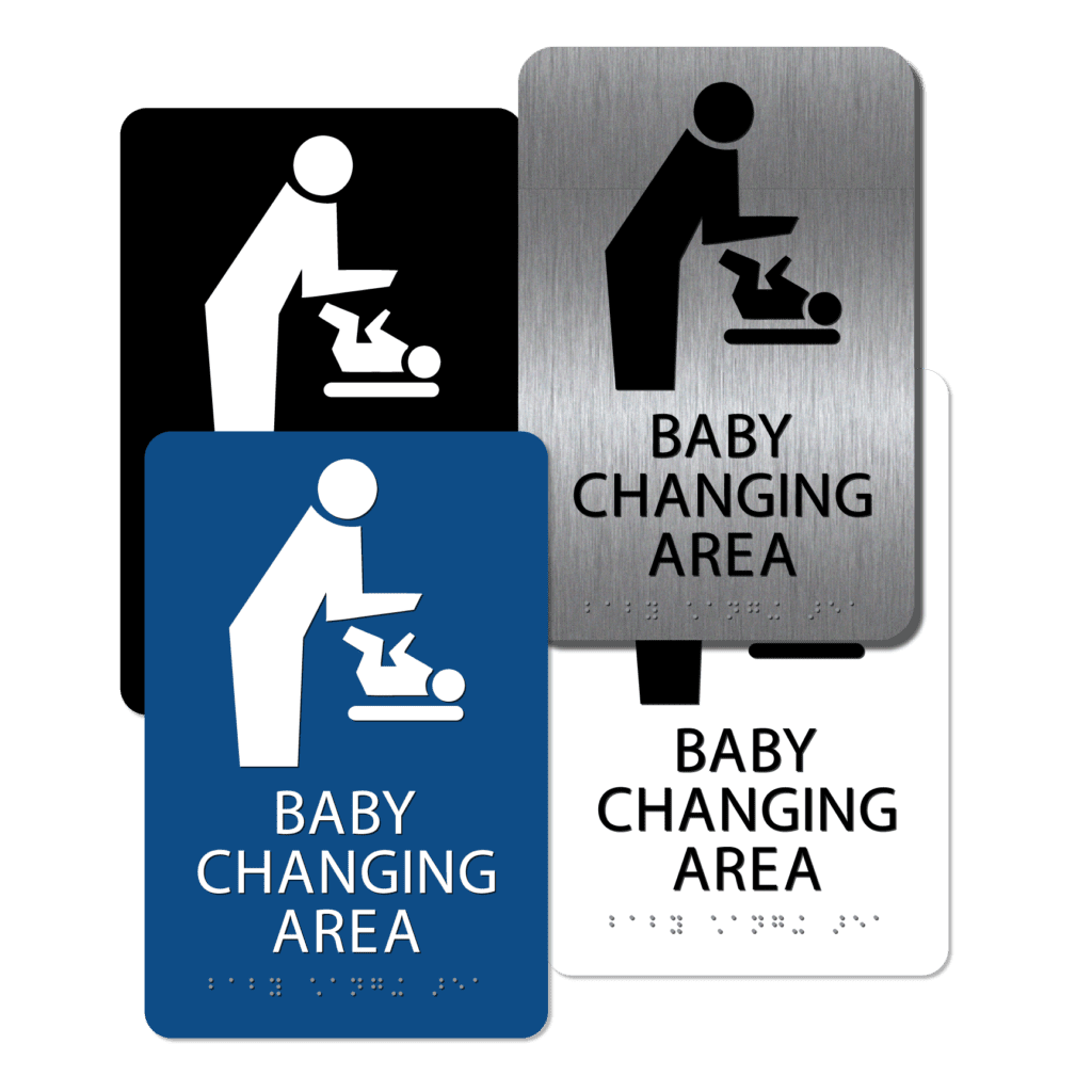 Baby Changing Area Sign with Braille | Alpha Dog ADA Signs