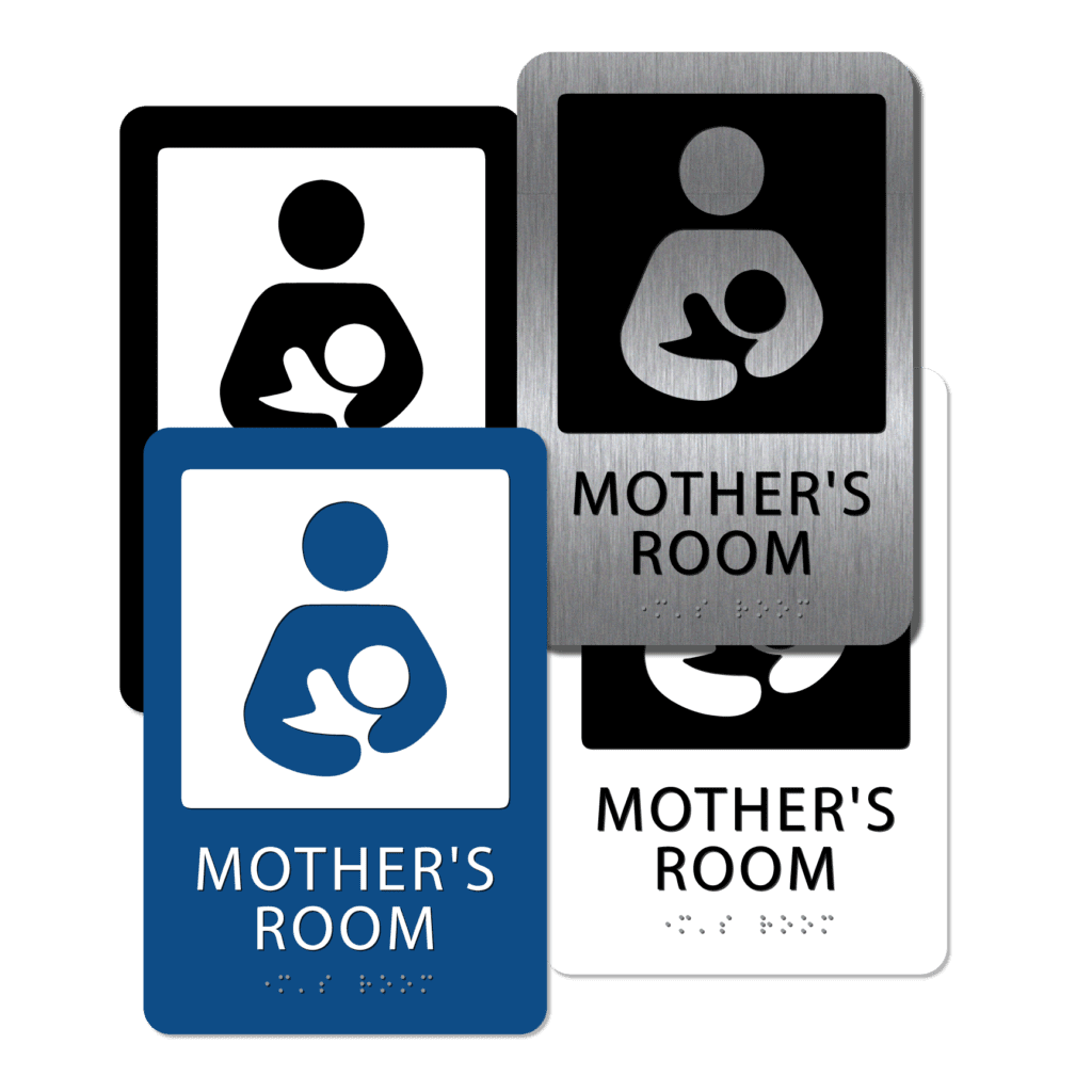 Braille Mother's Room Signs - 9"h x 6"w | Alpha Dog ADA Signs