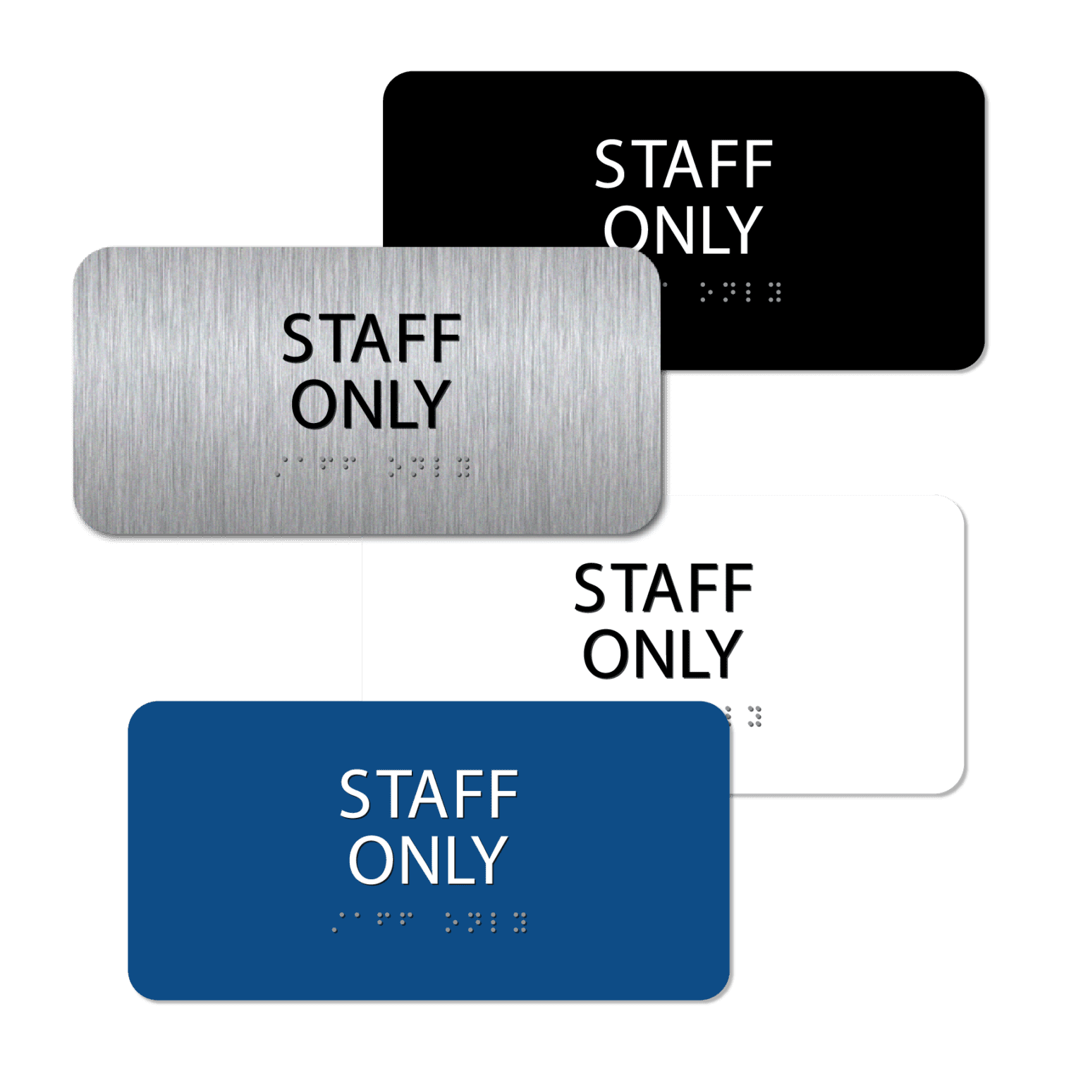Staff Only Sign with Braille | Alpha Dog ADA Signs