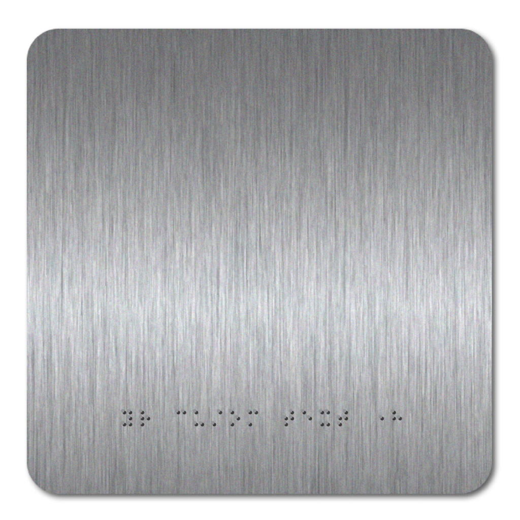 Custom Braille Sign - 8″x 8″ | Alpha Dog ADA Signs