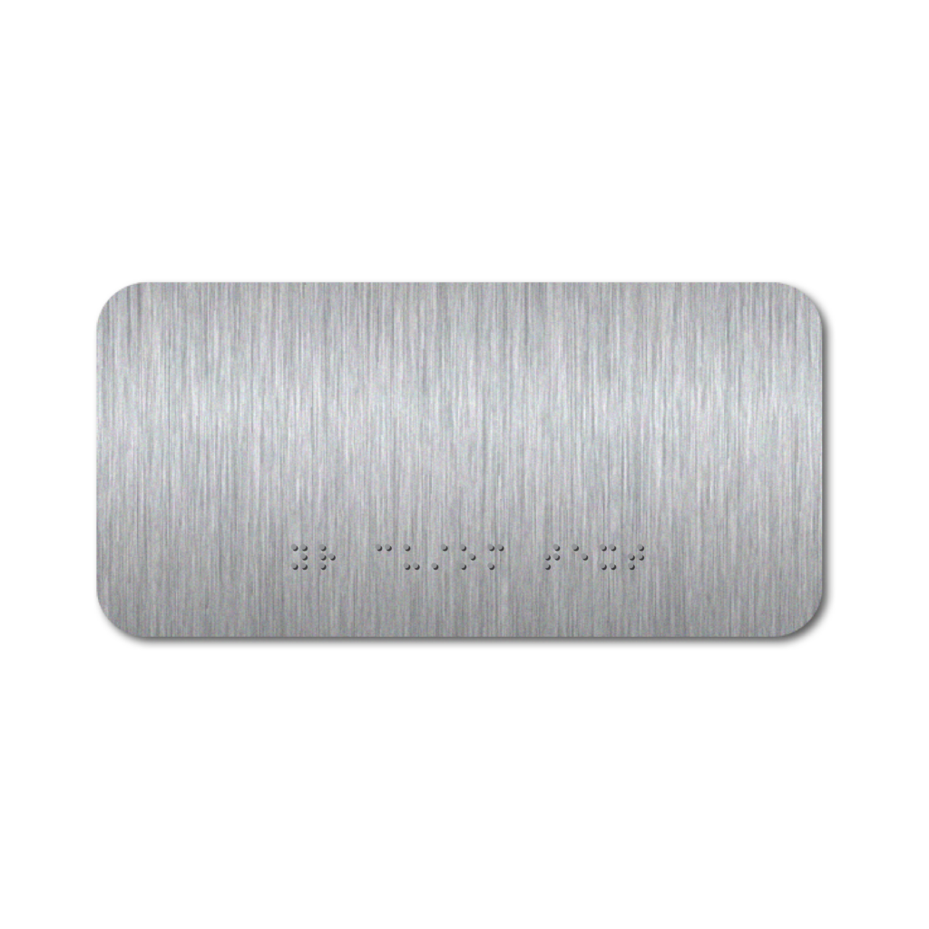 Custom ADA Braille Sign - 4″x 8″ | Alpha Dog ADA Signs