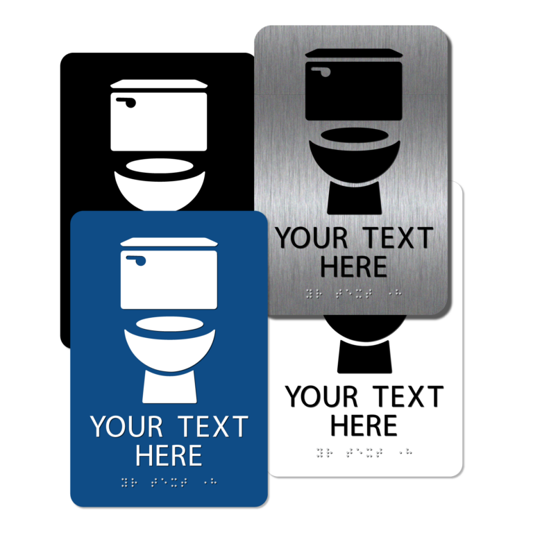 All Gender Bathroom Sign - 8″x 6″ | Alpha Dog ADA Signs