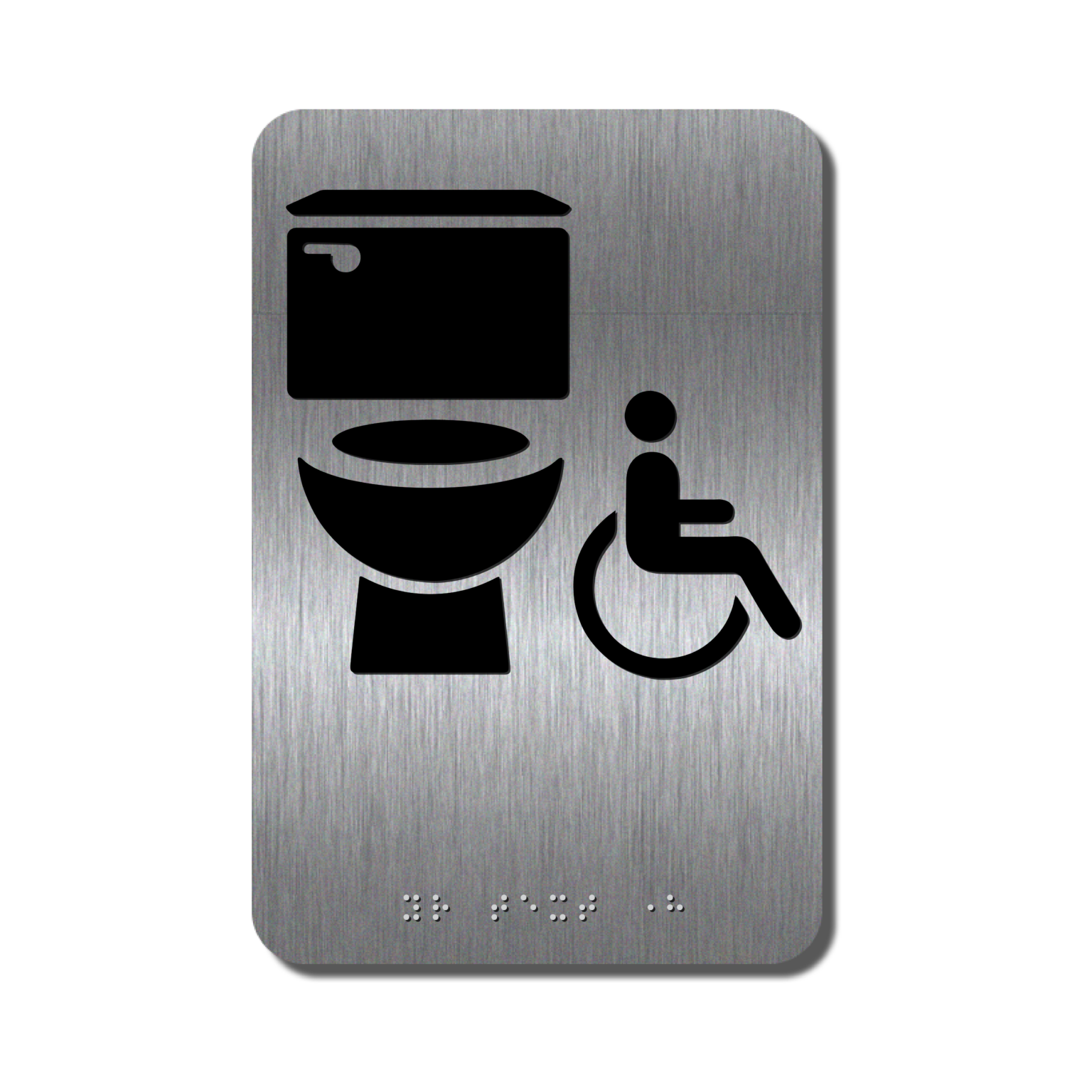 Custom Bathroom Sign, Handicap, Braille | Alpha Dog ADA Signs
