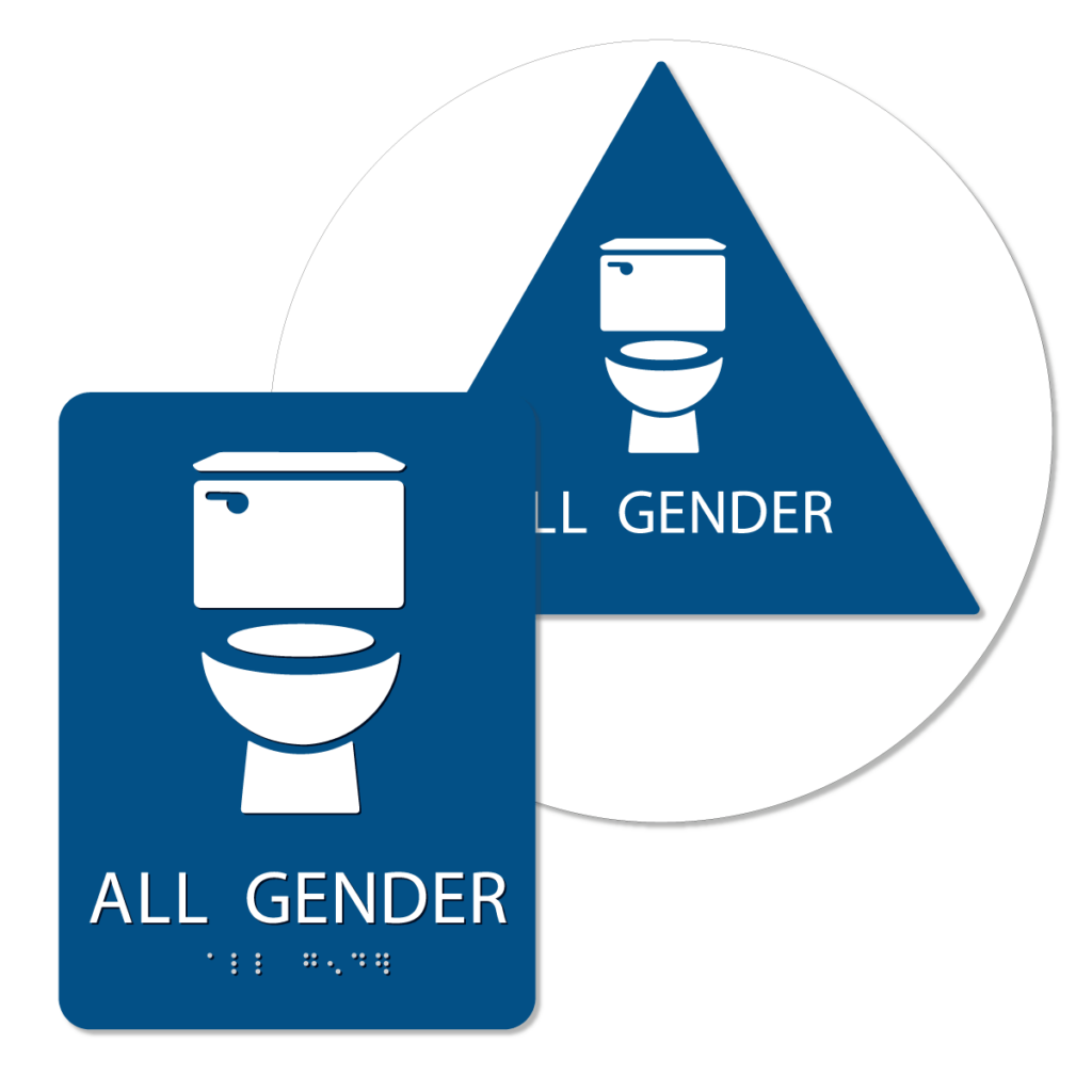 All Gender Bathroom Signs for Business | Alpha Dog ADA Signs