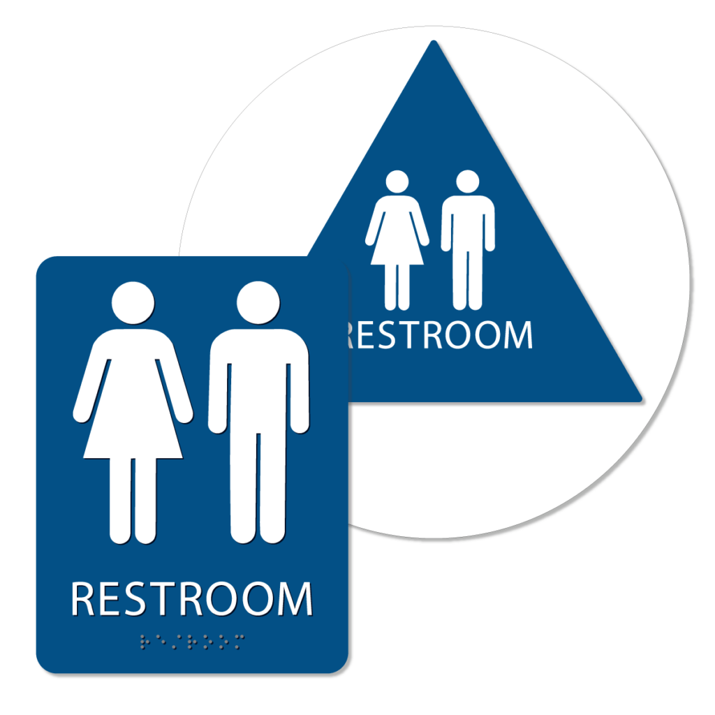 Unisex Bathroom Signs for Business | Alpha Dog ADA Signs