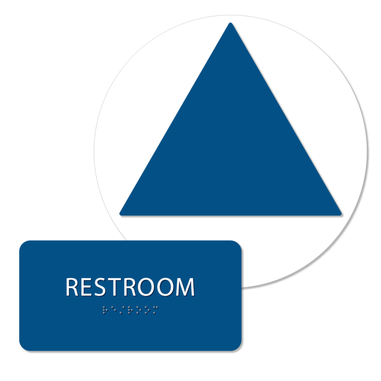 Unisex Bathroom Signs for Business | Alpha Dog ADA Signs