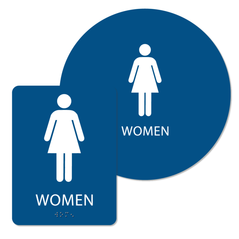 Women’s Bathroom Signs for Business | Alpha Dog ADA Signs