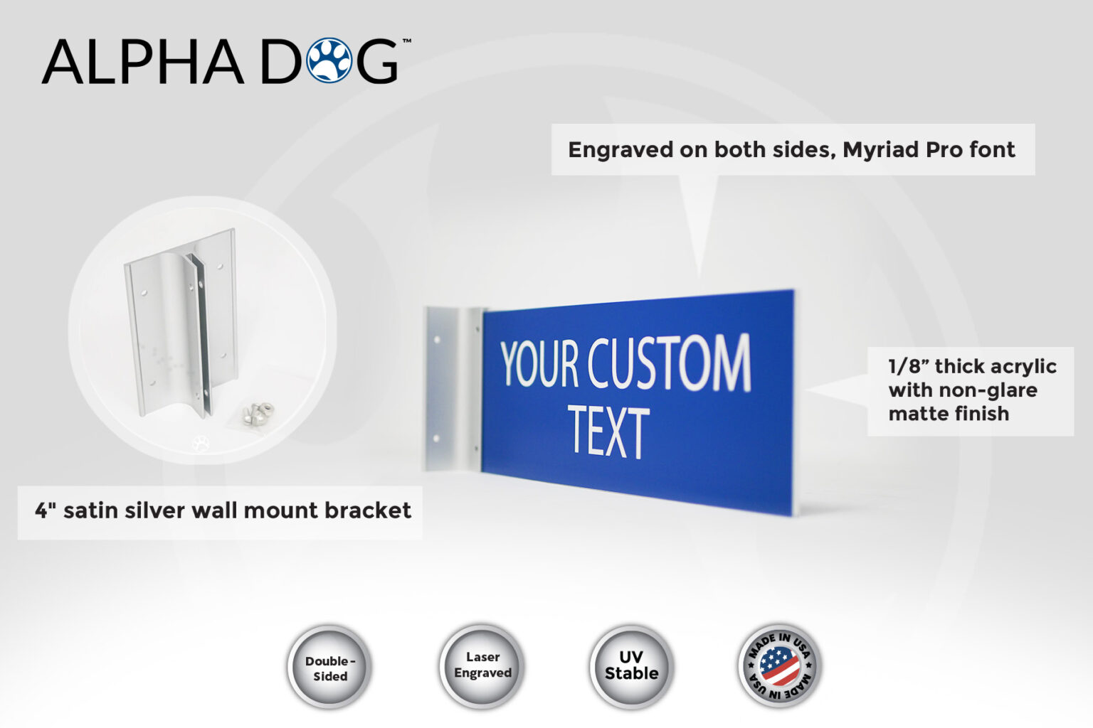 Custom Hallway Corridor Sign | Alpha Dog ADA Signs